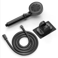 China Bathroom Chrome Finished Rain Shower Head with 5 Adjustable Modes and Cotton Filter for sale
