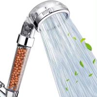 China 2024 Lizhen 7 Color Changing LED Shower Head for Shower Room and Fixing Dry Skin Hair for sale