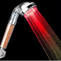 China 2024 Lizhen 7 Color Changing LED Shower Head for Shower Room and Fixing Dry Skin Hair for sale