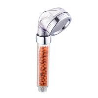 China ABS Plastic Handheld Shower Head Water Therapy SPA Water Saving Rainfall Filter Head for sale