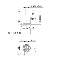 China 270° Max.Turning Angle Ceramic Vessel Sink Tap Water Rotating Faucet for Kitchen 28mm Blue for sale