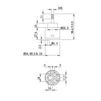 China 35mm Joystick Hotel Faucet Cartridge with Low Torque and Double Seal in Blue Housing for sale