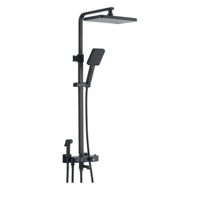 China Chrome Finished Multifunctional Rain Shower Head Spray Set for Hot and Cold Water for sale