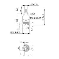 China 25mm Low Torque Modern Joystick Tap Water Filter Ceramic Cartridge with Modern Design for sale