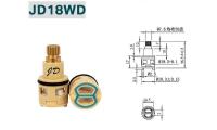 China 18mm Ceramic Faucet Cartridge with Max.Turning Angle 180° and Max.Temperature 100° for sale