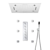 China Thermostatic Control Showers and Complete Bathroom Set with Stainless Steel Design for sale