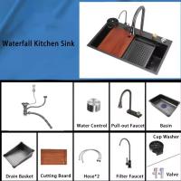 China Square Bowl Kitchen Sink Double Bowl Stainless Steel Contemporary Ceramic Ss Polished for sale