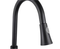 China 360 Swivel Round Black Laundry Sink Kitchen Faucet for Simple Style and Reliability for sale