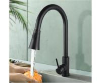 China 360 Swivel Round Black Laundry Sink Kitchen Faucet for Simple Style and Reliability for sale