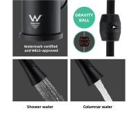 China 360 Swivel Round Black Laundry Sink Kitchen Faucet for Simple Style and Reliability for sale