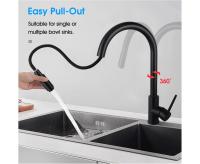 China 2024Lizhen Hua-Vic Pull Out Kitchen Sink Mixer Tap Modern Circular Design Style for sale