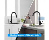 China 2024Lizhen Hua-Vic Pull Out Kitchen Sink Mixer Tap Modern Circular Design Style for sale