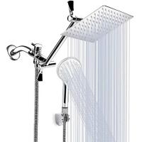 China 2022 Brass Nut Bathroom High Pressure Shower Head Set with Ultra Thin Square Rainfall Spray for sale