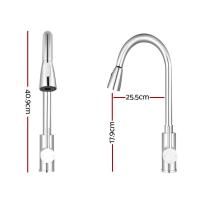 China Silver 2024Lizhen Hua-Vic Kitchen Mixer Tap Pull Out 2 Mode Sink Faucet Basin Laundry Chrome Hot and cold water optional for sale