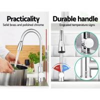 China Silver 2024Lizhen Hua-Vic Kitchen Mixer Tap Pull Out 2 Mode Sink Faucet Basin Laundry Chrome Hot and cold water optional for sale