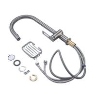 China Stainless Steel Kitchen Faucet with Pull Down Sprayer Lizhen Hwa.Con Sink Mixer Tap for sale
