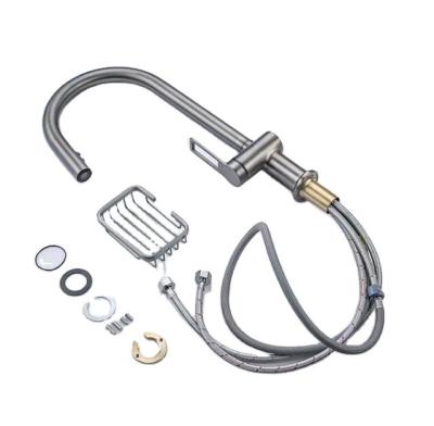China Stainless Steel Kitchen Faucet with Pull Down Sprayer Lizhen Hwa.Con Sink Mixer Tap for sale