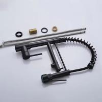 China Pull Out Spray Silver Kitchen Faucet Hot And Cold Basin Tap for Lizhen Hwa.Con Design for sale