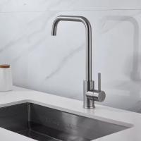 China 2024 Lizhen Hwa.EngTaps Sus304 201black Hot Cold Water Kitchen Tap Single Handle Mixer for sale
