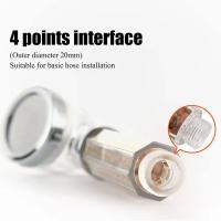 China Chrome Surface Finishing ABS Plastic High Pressure Filter Stone Handheld Shower Head for sale