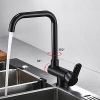 China Contemporary Style Pull Out Kitchen Faucet with Hand Sprayer in Black Stainless Steel for sale