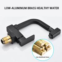 China Contemporary Style Pull Out Kitchen Faucet with Hand Sprayer in Black Stainless Steel for sale