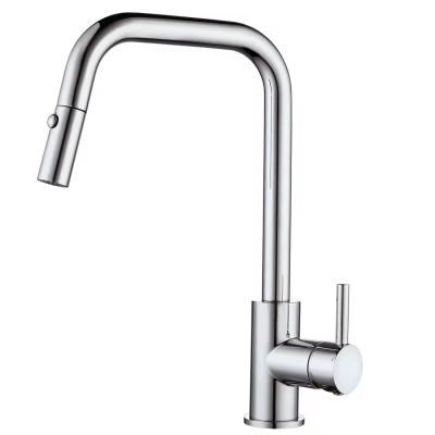 China Stainless Steel Kitchen Hot and Cold Water Mixer Faucet for Deck Mounted Installation for sale