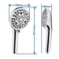 China High Pressure Stone Filtered 10 Spray Hand Held Shower Head with Modern Functionality for sale