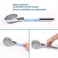 China High Pressure Stone Filtered 10 Spray Hand Held Shower Head with Modern Functionality for sale