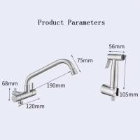 China Vic Lizhen Hwa Hot/Cold Mixer Kitchen Faucet with Brushed Finish and Wall Mounted Design for sale
