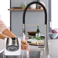 China 304 Satianlsee Steel Kitchen Sink Faucet Classic Hot and Water Mixer for Family Hotel for sale