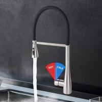 China 304 Satianlsee Steel Kitchen Sink Faucet Classic Hot and Water Mixer for Family Hotel for sale