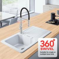 China Easy To Install and Simple Atmosphere Lizhen Swivel Pull Out Down Spout Kitchen Faucet for sale