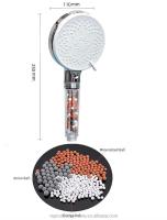 China High Pressure 2023 Product 5 Function Modern Design Spraying Filterable Shower Head for sale