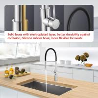China Easy To Install and Simple Atmosphere Lizhen Swivel Pull Out Down Spout Kitchen Faucet for sale