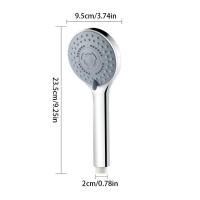 China Chrome Finish 5 Functions ABS Hand Shower for Strong Pressurization and Modern Design for sale