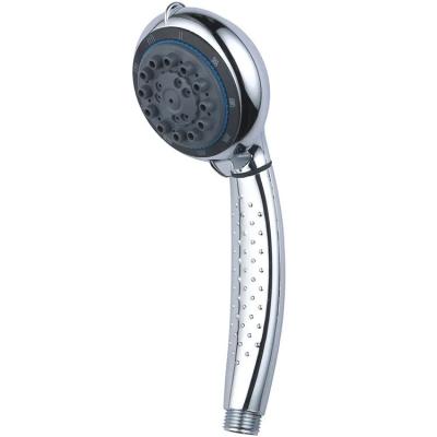 China Hotel Bathroom Essentials Black Hand Shower with 5 Spray Functions in Modern Design for sale