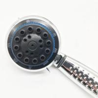 China Hotel Bathroom Essentials Black Hand Shower with 5 Spray Functions in Modern Design for sale