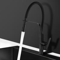 China Brass Lizhen 2024 Hot Style Kicthen Faucet Flexible Rubber Swivel Deck Mounted Sink Faucet for sale