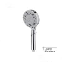 China 3 Functions ABS Plastic Chrome Rain Shower Head 10mm for Modern Design and Efficiency for sale