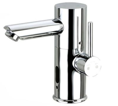 China 2024 Simple And Atmospheric Style Stainless Steel Sensor Faucet For Single Hole Mount for sale