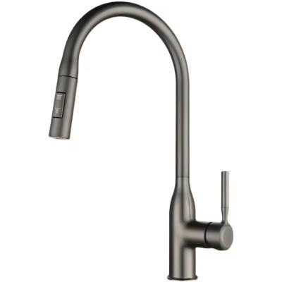 China Stainless Steel Kitchen Faucet Single Handle Desk Mounted Tap for OEM/ODM Acceptable for sale