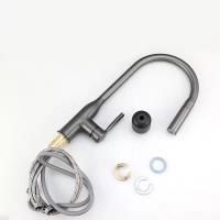 China Stainless Steel Kitchen Faucet Single Handle Desk Mounted Tap for OEM/ODM Acceptable for sale