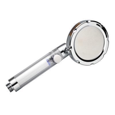 China Universal Bathroom Wash Silvery High Pressure Shower Head Water Saving Ionic Purifier for sale