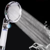 China Universal Bathroom Wash Silvery High Pressure Shower Head Water Saving Ionic Purifier for sale