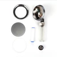 China Universal Bathroom Wash Silvery High Pressure Shower Head Water Saving Ionic Purifier for sale