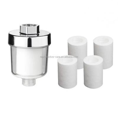 China Modern Shattafs Bathroom Water Shower Head Purifier with Calcium Sulfite and PP Cotton for sale