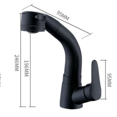 China 360 Degree Pull Out Hot and Cold Sink Tap White Kitchen Water Tap for Garden Water for sale