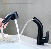 China 360 Degree Pull Out Hot and Cold Sink Tap White Kitchen Water Tap for Garden Water for sale