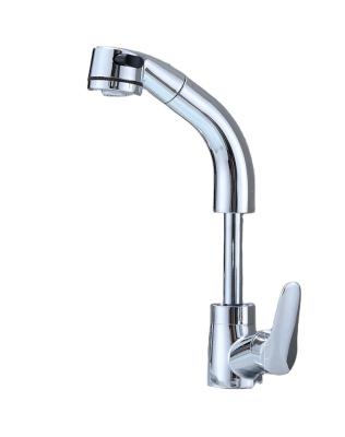 China 360 Degree Pull Out Water Saving Sink Tap for Grass Water Brass in Hot Cold Shower for sale